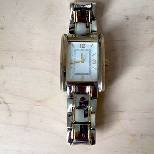 Accessories | Mens Stainless Steel Rectangular Dial Watch | Poshmark